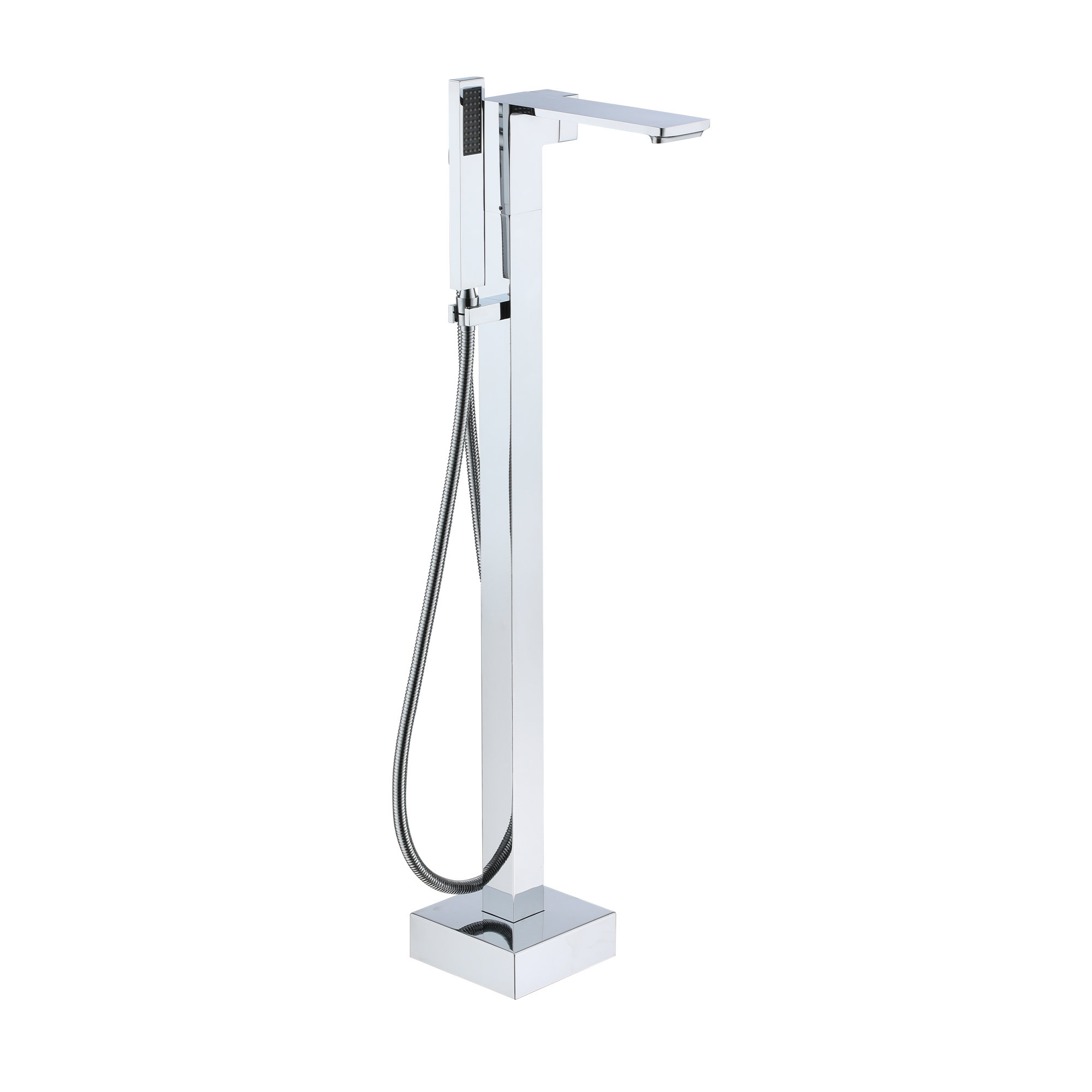 CASAINC Single Handle Free Standing Bathtub Faucet with Diverter and ...