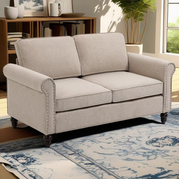 EBEYT 45 Inch, 2 Seater Loveseat Sofa, Mid Century Modern Couches For ...