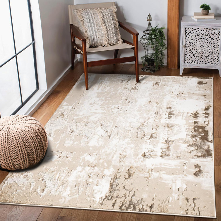 Borough Wharf Glittery Abstract Design Rug | Wayfair.co.uk