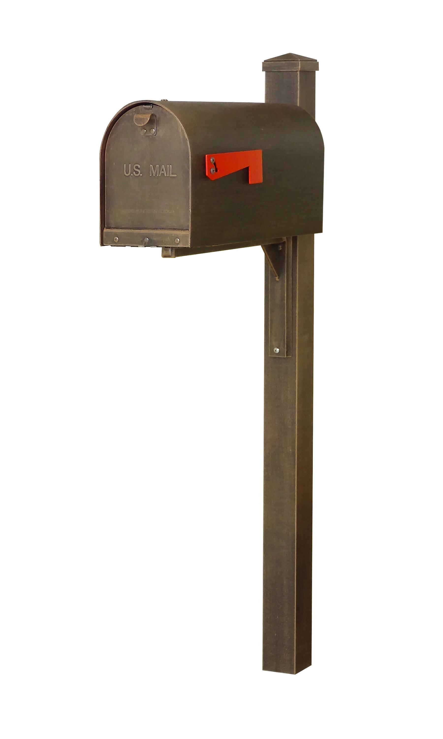 Special Lite Products Aluminum Curbside Post Mounted Mailbox | Wayfair