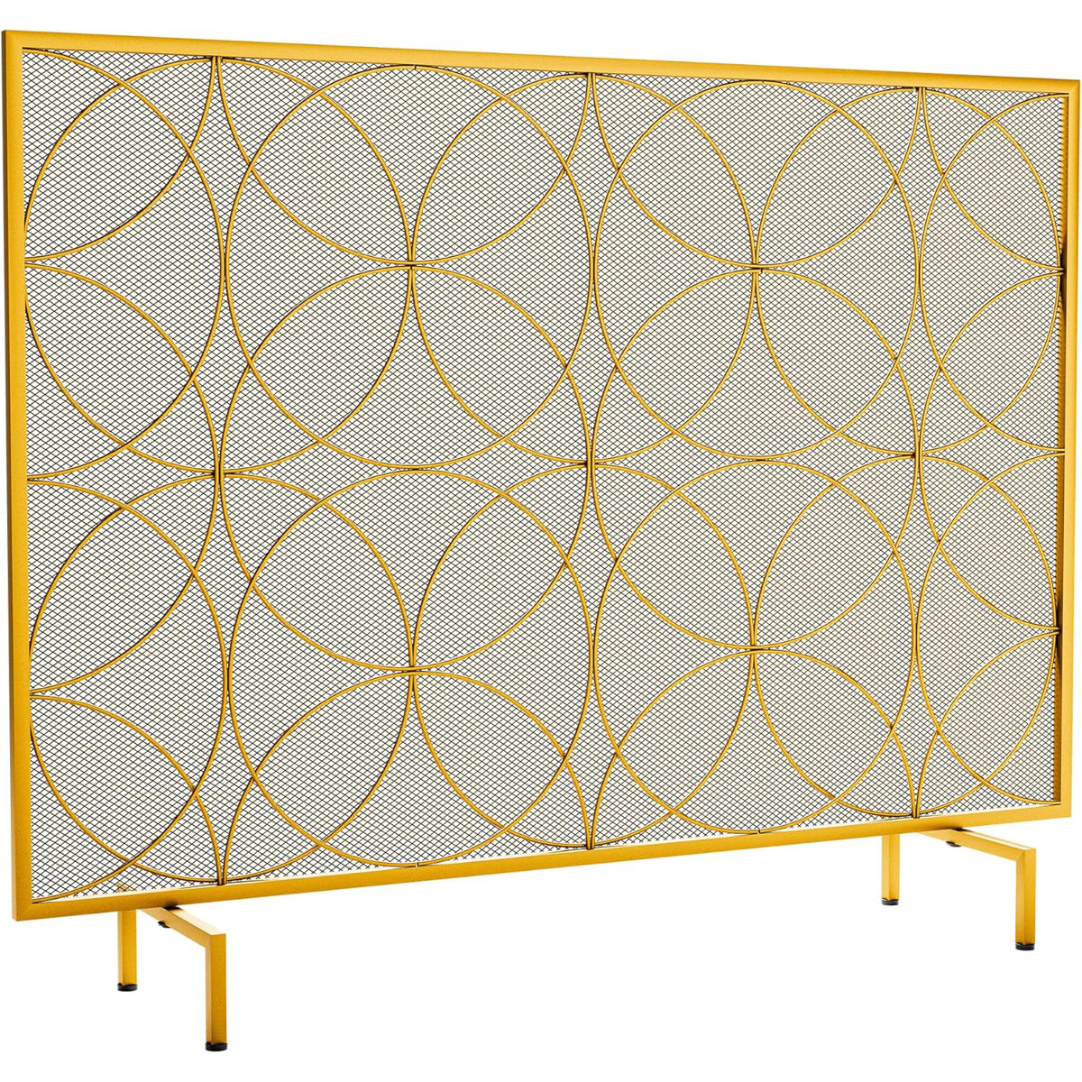 Mercer41 Steel - Fireplace Screen - 1 Panel - Leaf & Flower | Wayfair