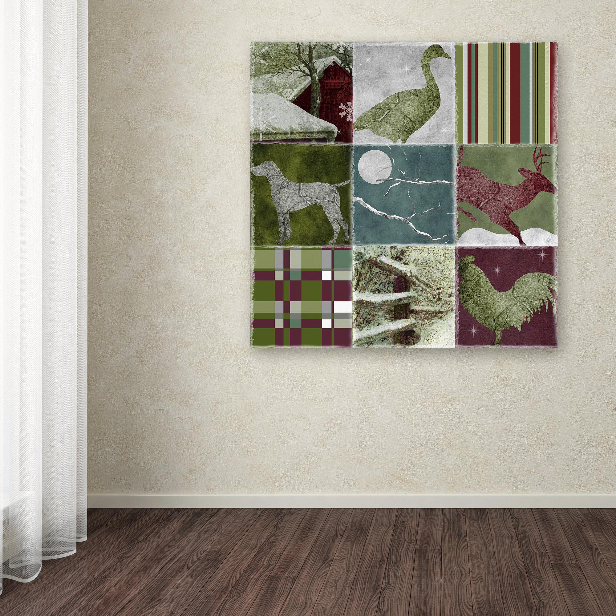 Lark Manor™ Jadaya 'Country Christmas Nine' by Color Bakery Graphic Art ...