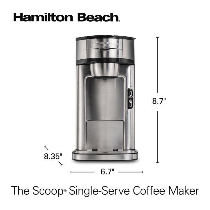 Hamilton Beach® The Scoop® Single-Serve Coffee Maker & Reviews | Wayfair