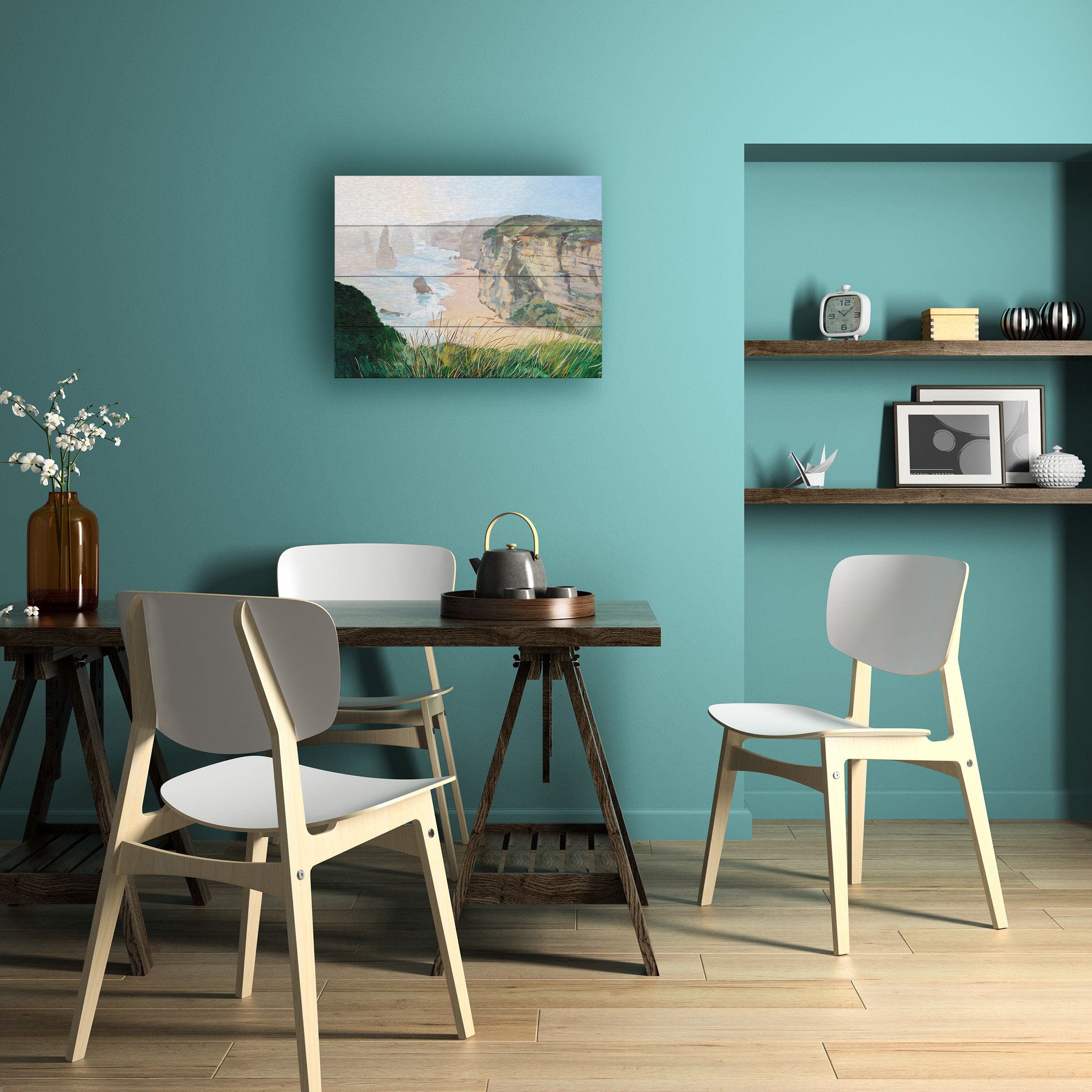 Winston Porter Meredith Howse Victoria Wood Slat Art | Wayfair