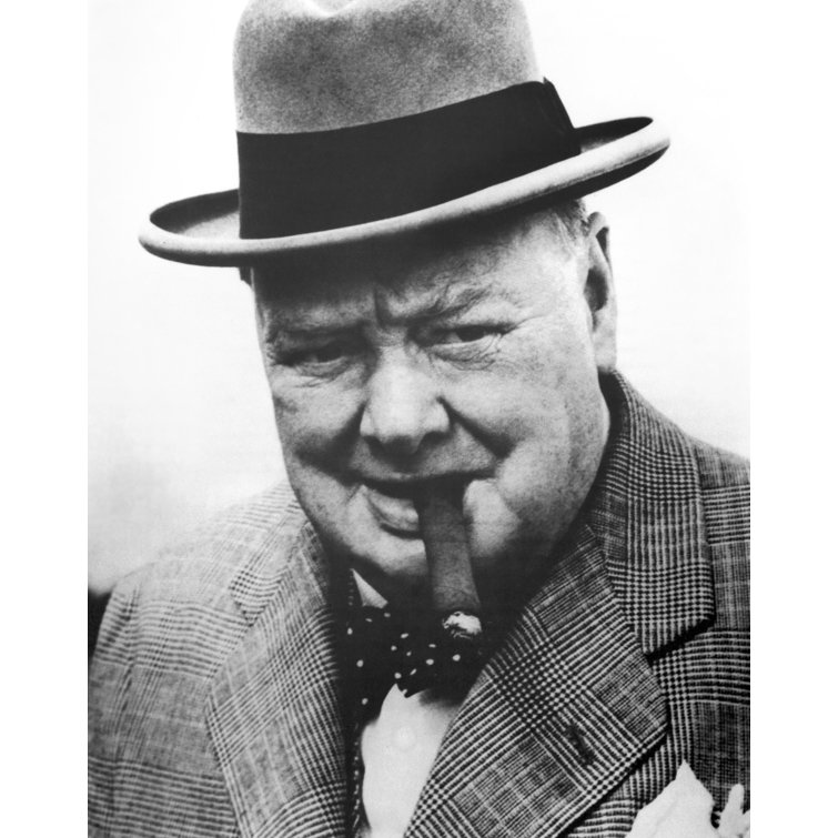 Globe Photos Entertainment Close-up Of Winston Churchill On Paper ...