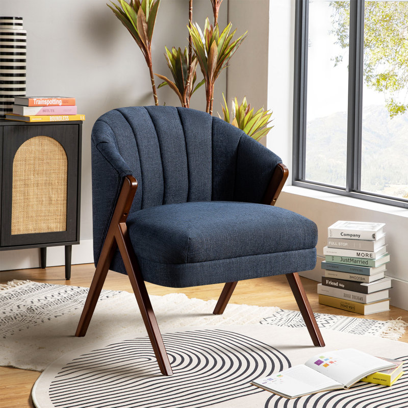 Wade Logan® Balgobin 27 inches W Tufted Barrel Chair & Reviews | Wayfair