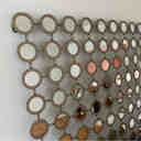 Wade Logan® Metal Geometric Room Wall Mirror with Grid Pattern ...