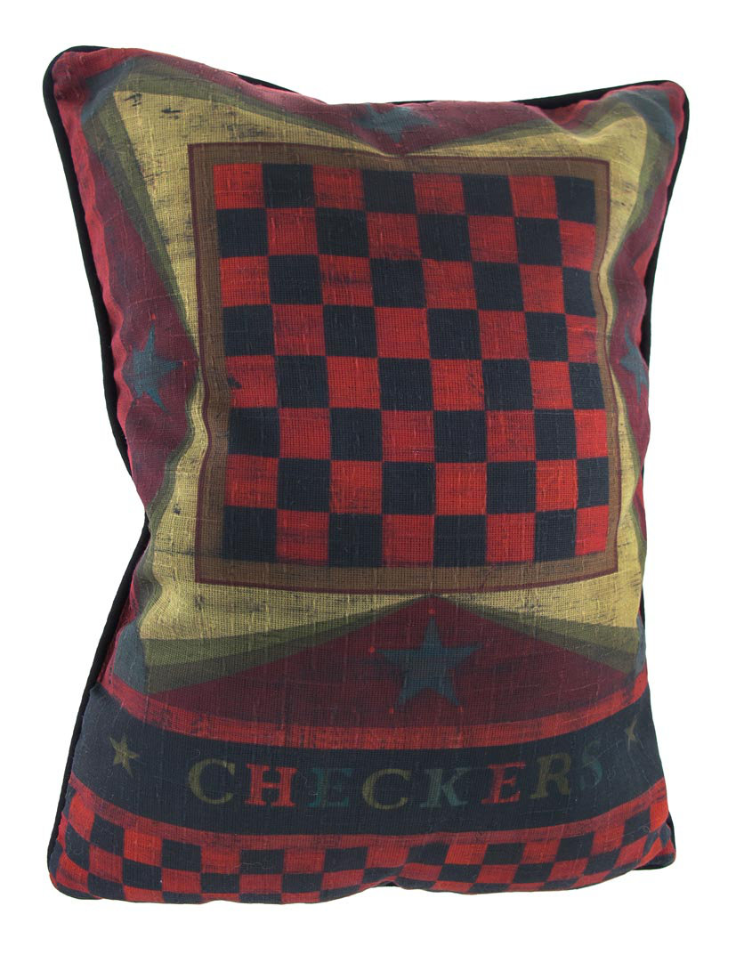 Dakota Fields Checkerboard Chinese Checkers Decorative Throw Pillow ...