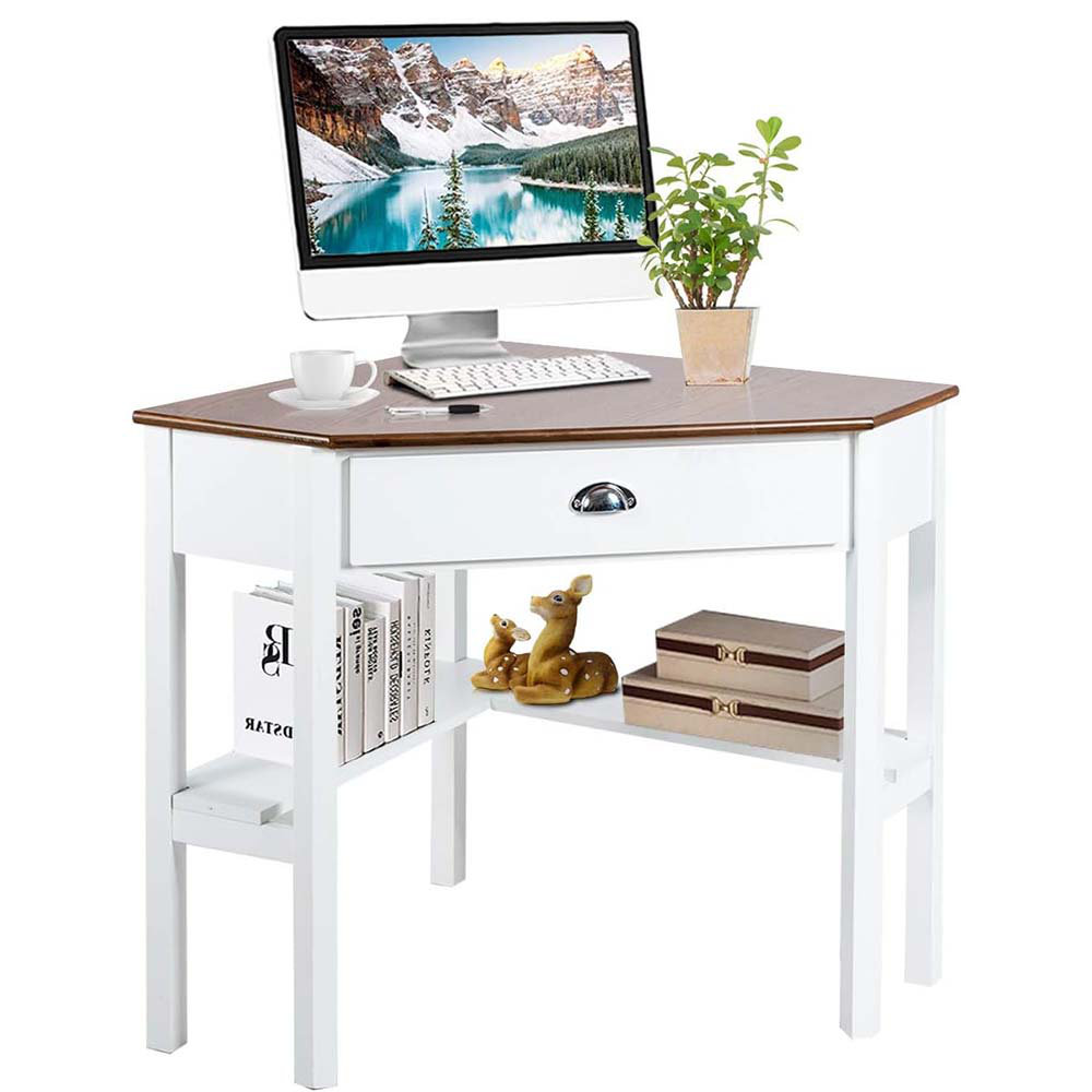 Red Barrel Studio® Corner Desk, Corner Computer Desk With Drawer For ...