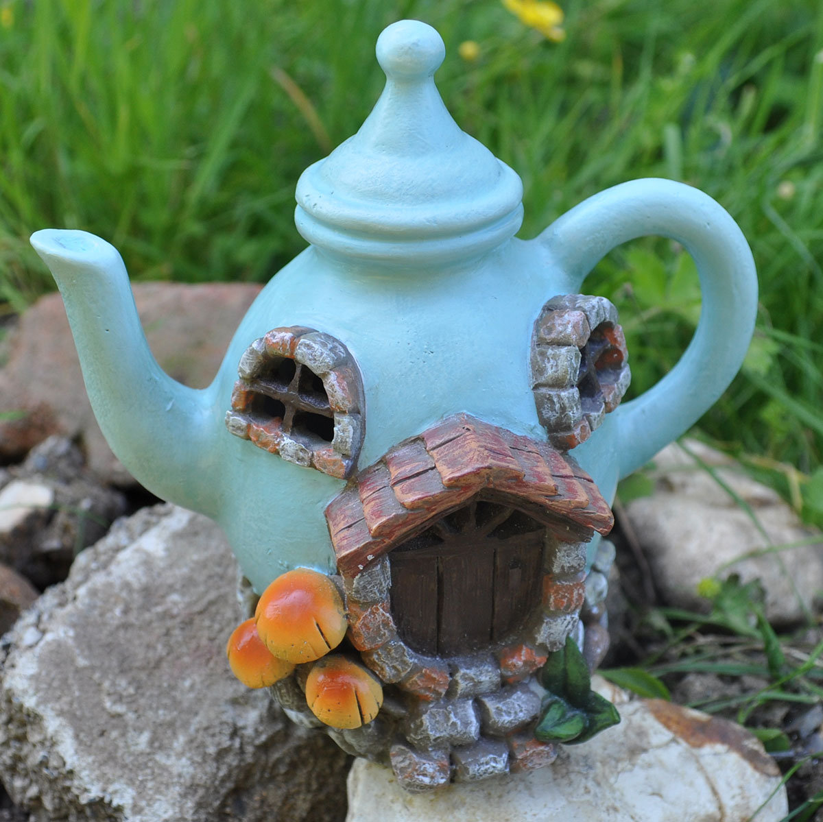Dakota Fields Leighton Teapot with Lights Fairy Garden & Reviews ...