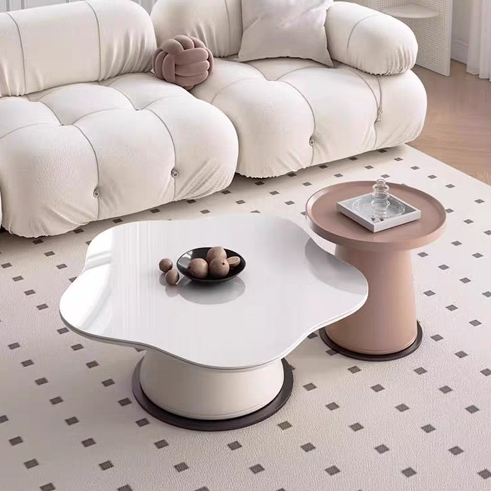 LIZIYE Petal cream wind light luxury simple coffee table | Wayfair
