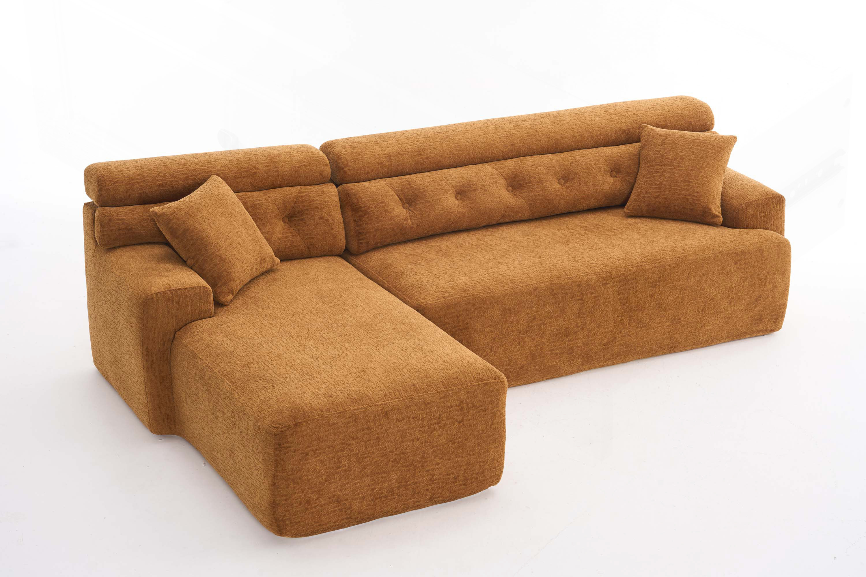 Latitude Run® COMPRESSION SOFA: Combining chaise longue with 3-seater ...