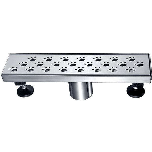 Dawn USA Bonde de douche à plancher linéaire en acier inoxydable de 12 ...