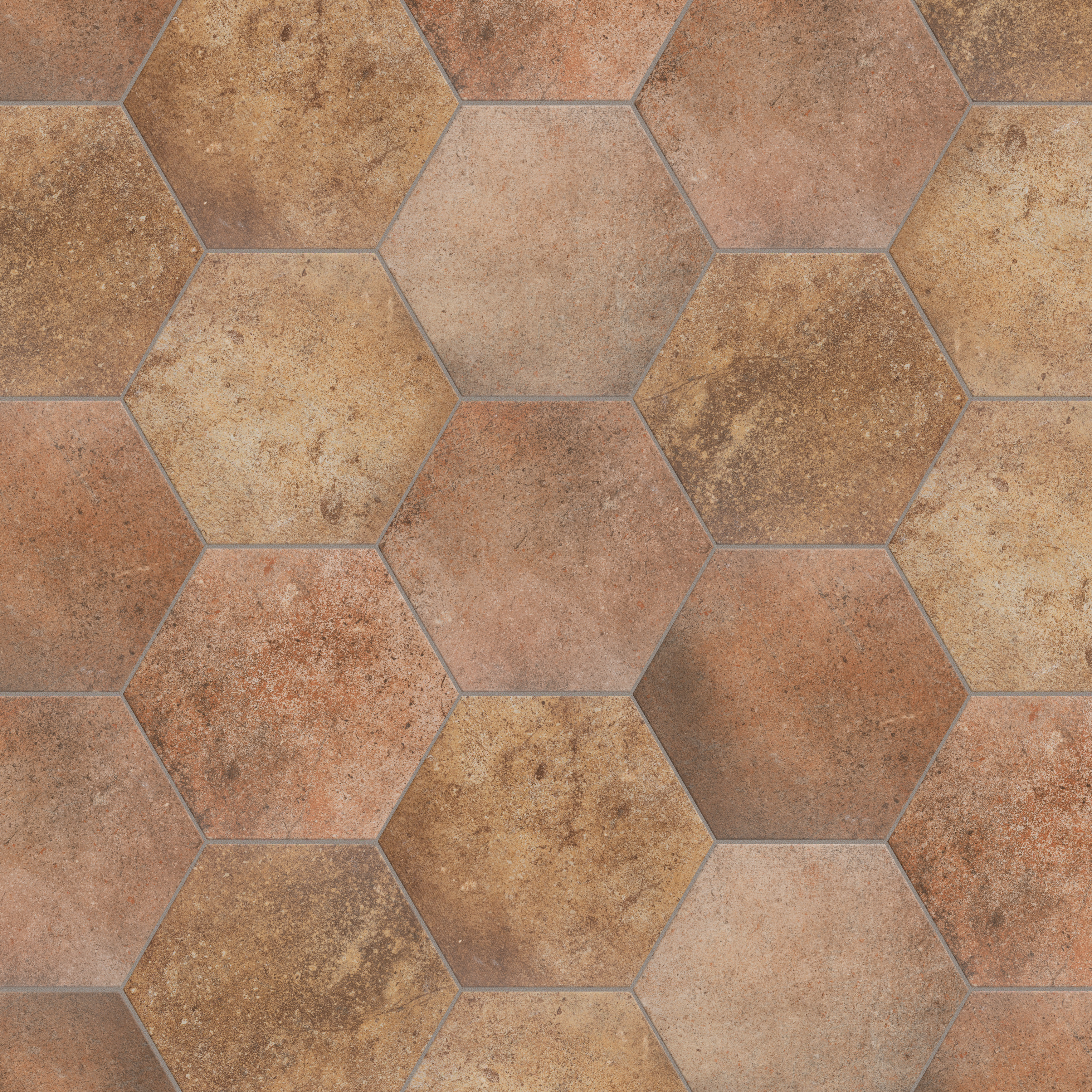Merola Tile Abadia Hex 8-5/8"x9-7/8" Porcelain Stone Look Wall & Floor ...