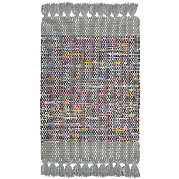 Dakota Fields Ekaterina Hand Woven Cotton Abstract Rug & Reviews | Wayfair