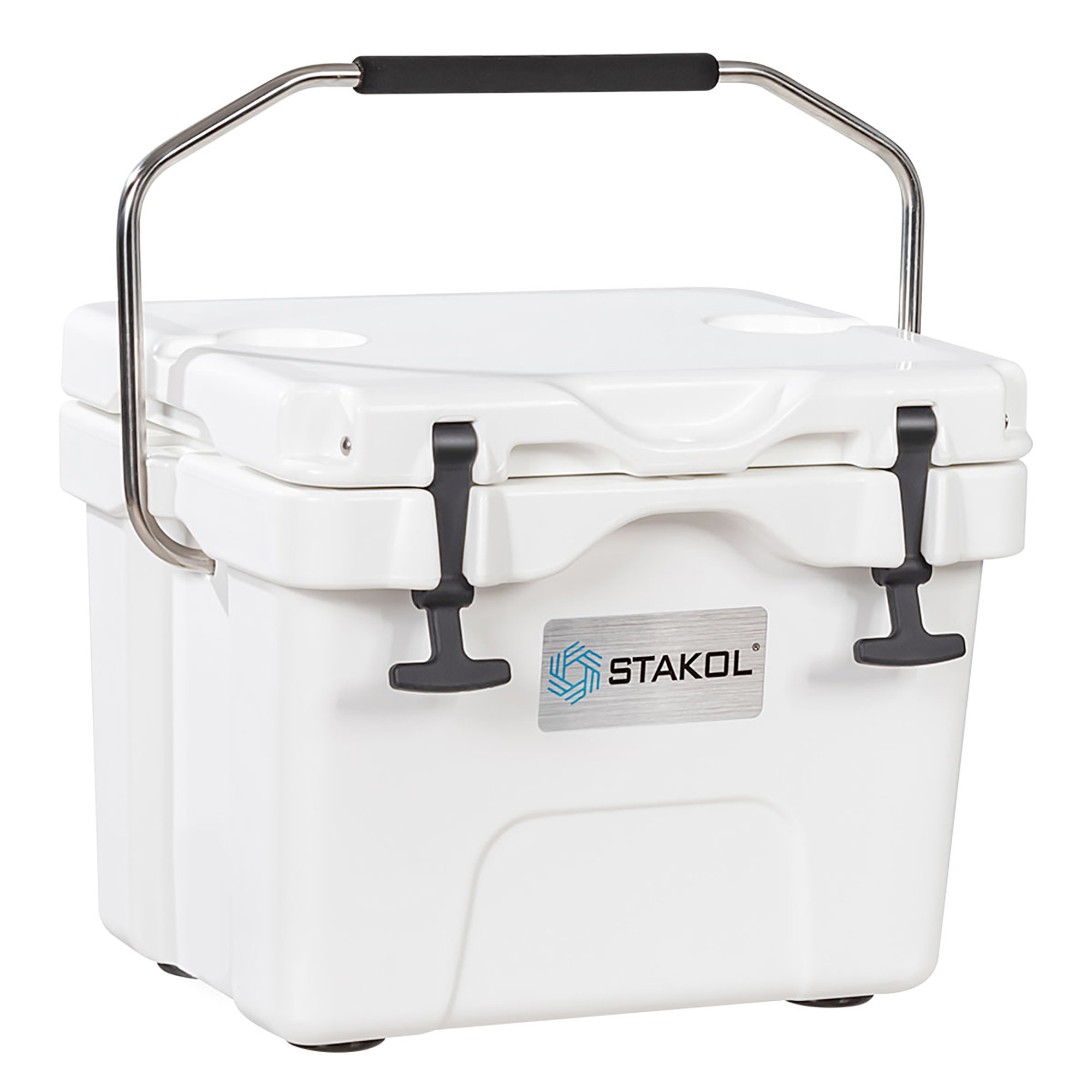 Costway 16 Quart Cooler Portable Ice Chest Leak-proof 24 Cans Ice ...