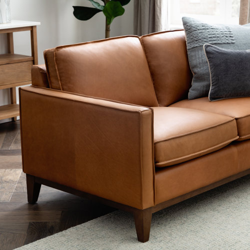 Farmhouse & Rustic Leather Sofas | Birch Lane