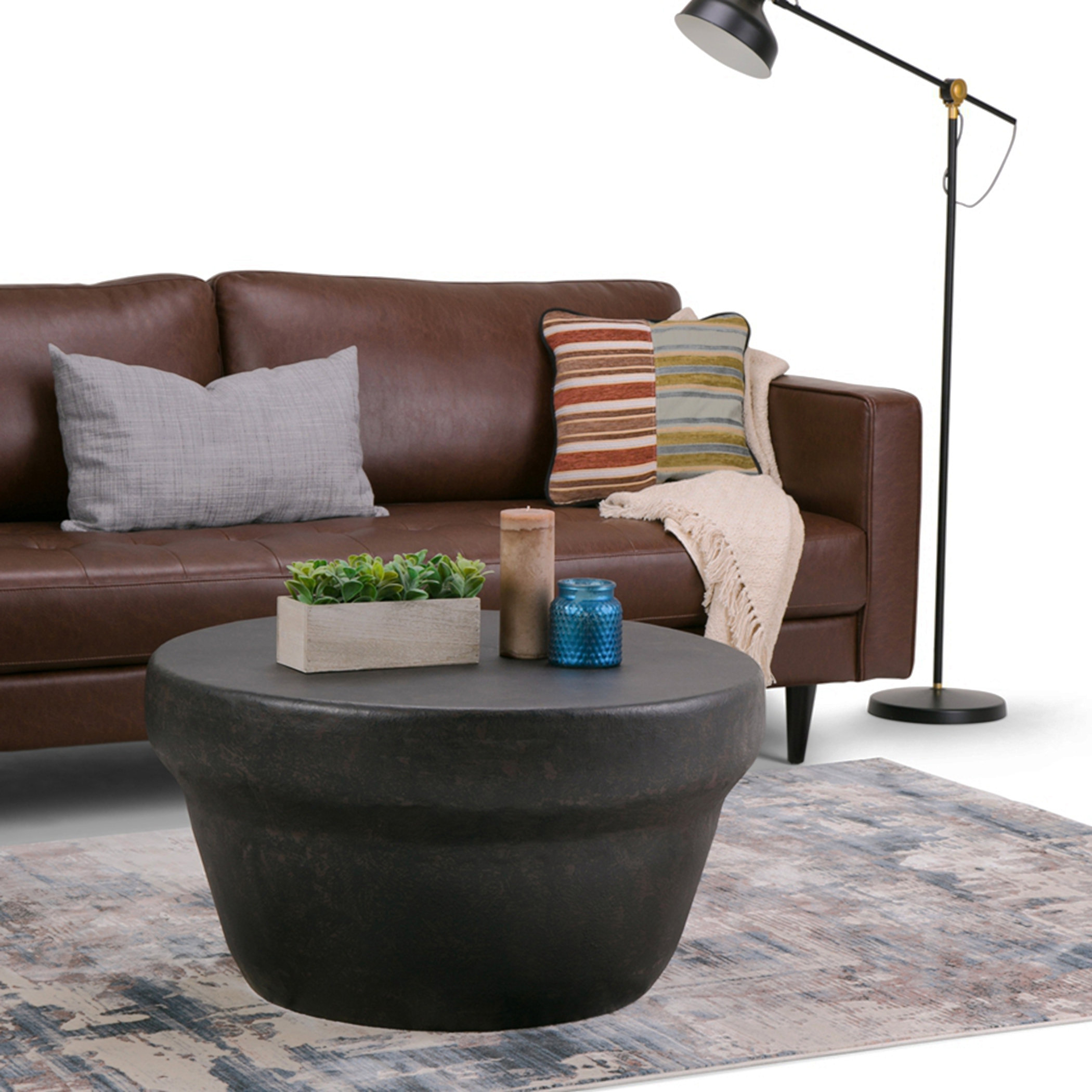 17 Stories Garvy - Metal Coffee Table - Rustic Bronze - Wayfair Canada