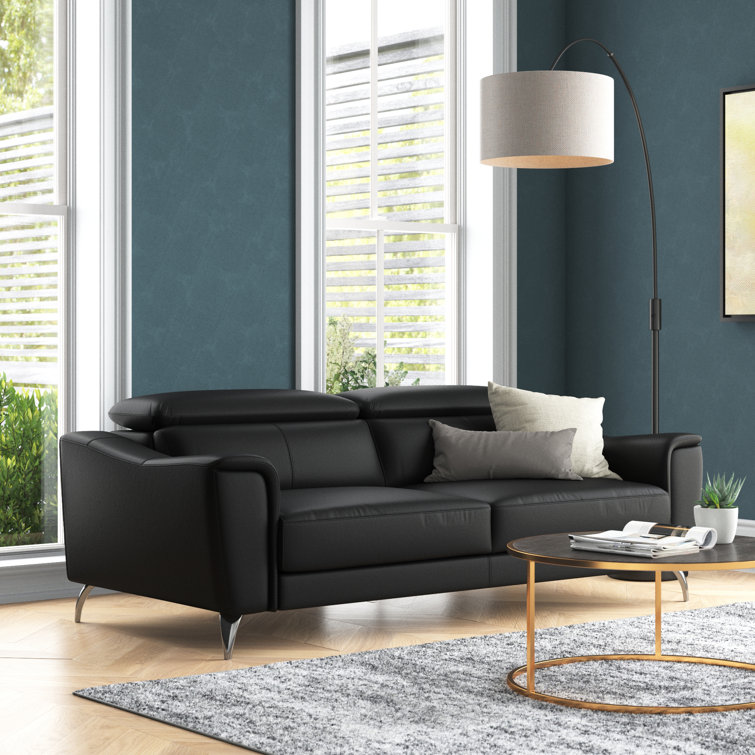 Wade Logan® Ashawna 80'' Leather Sofa | Wayfair