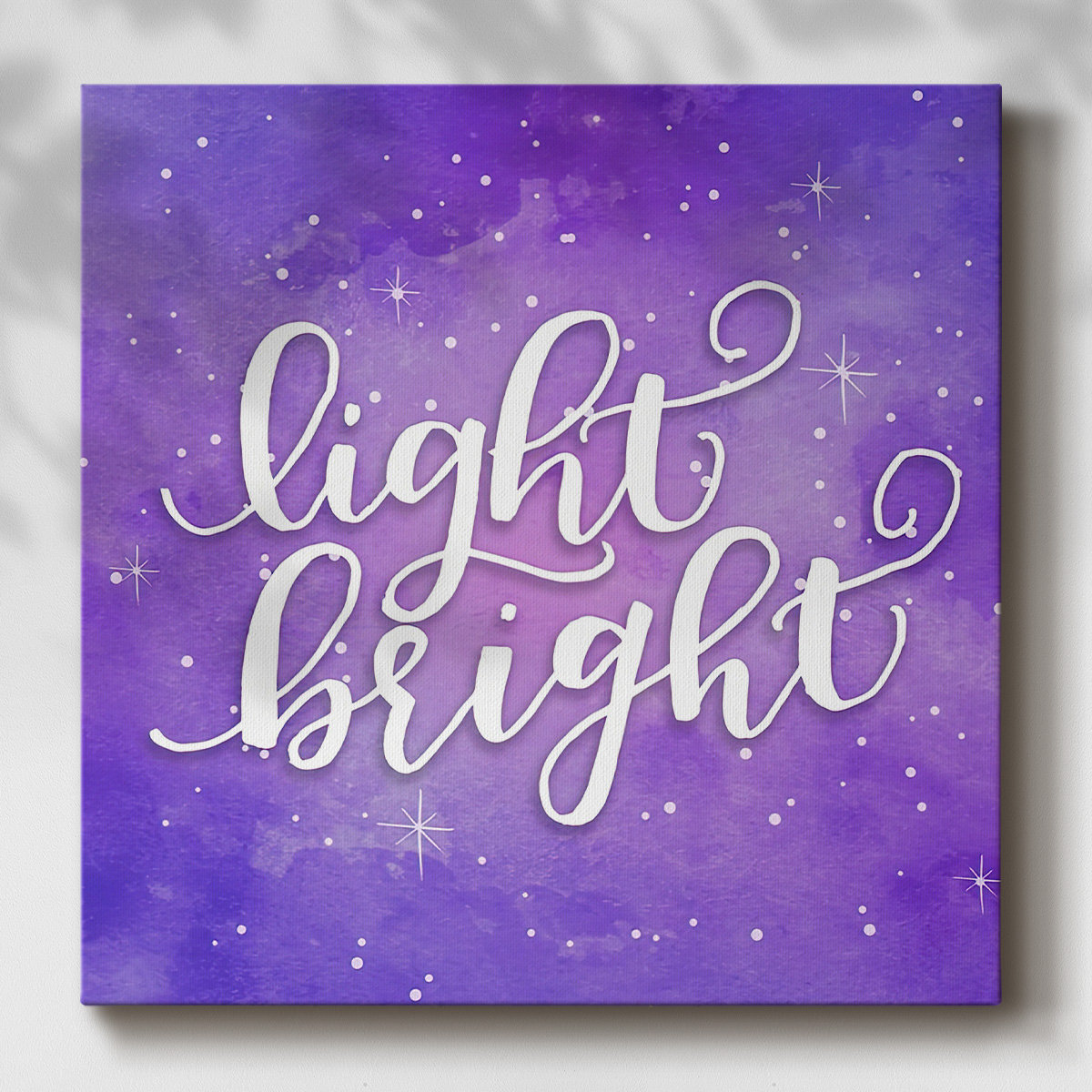 The Holiday Aisle® Light Bright Handlettering | Wayfair