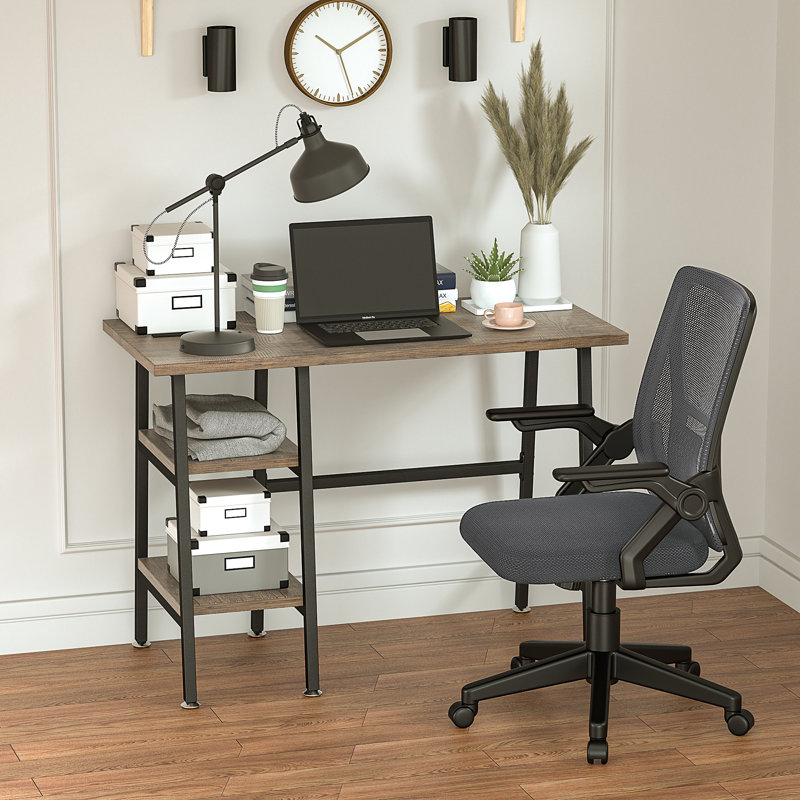 17 Stories Shallcross Home Office Desk & Chair Set Computer Desk and ...