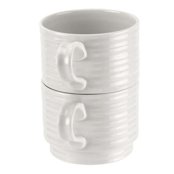 Portmeirion Sophie Conran-White Stacking Cups 12 Oz & Reviews | Wayfair