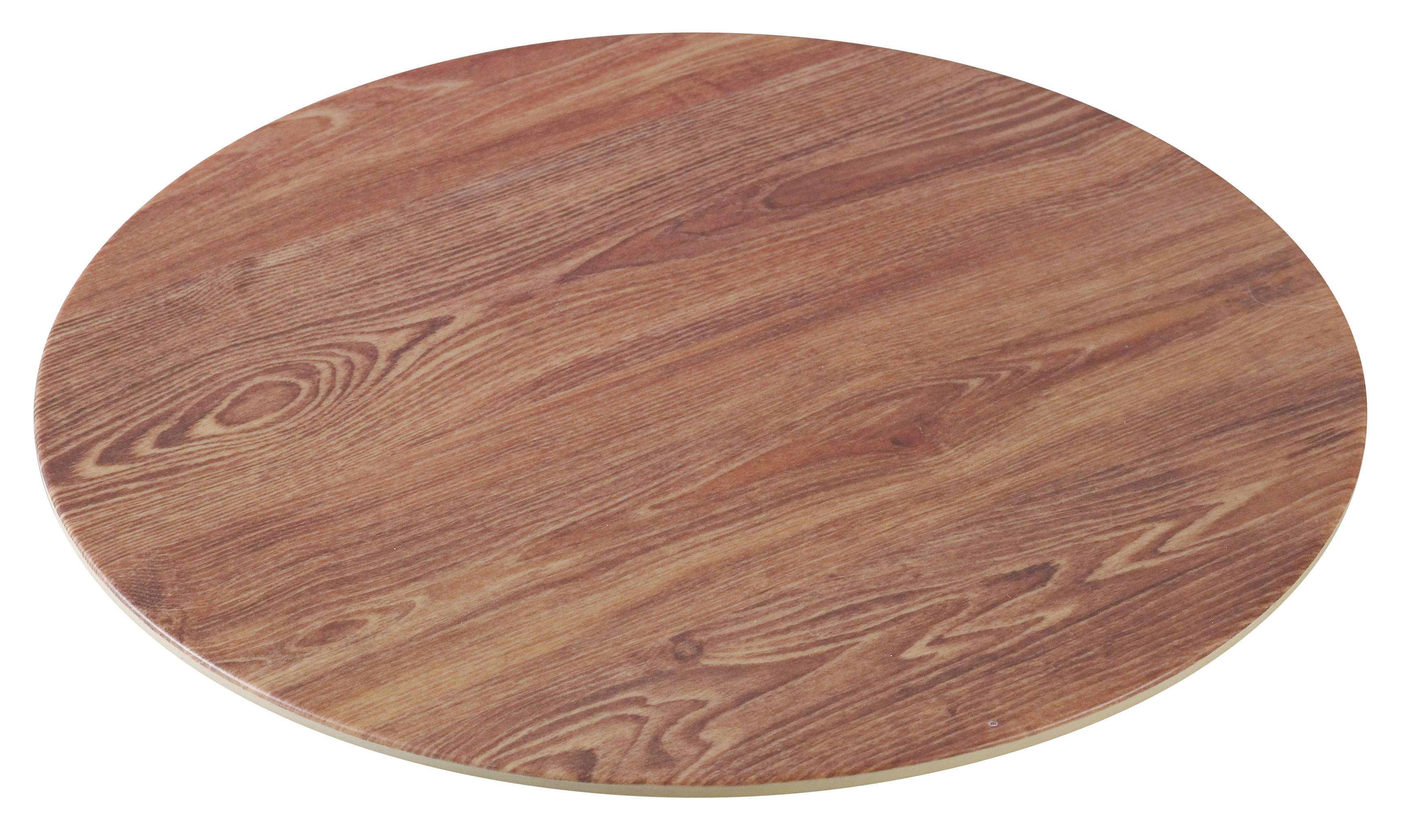 Yanco Wood and Banboo Look Tray Round 12" Diameter Melamine Cheese ...