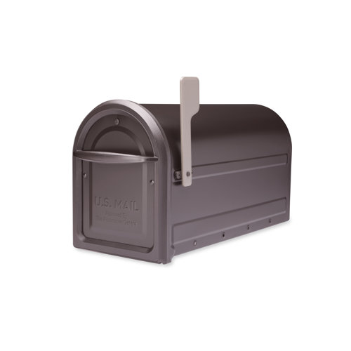 Architectural Mailboxes Mapleton Steel Post Mounted Mailbox with ...