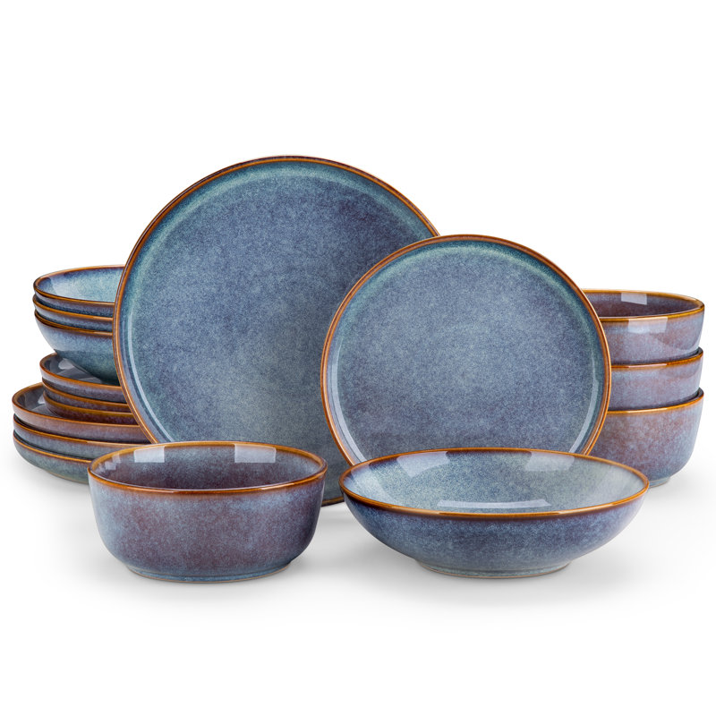 Vancasso Playa 16 Piece Stoneware Dinnerware Set, Service For 4 | Wayfair