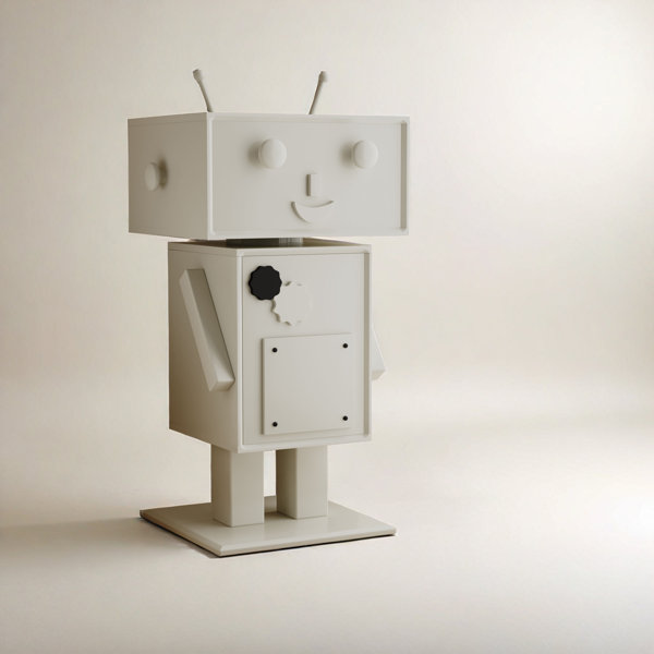 Trinx 36.61In Robot-Themed Storage Cabinet, Modern Bedroom And Living ...