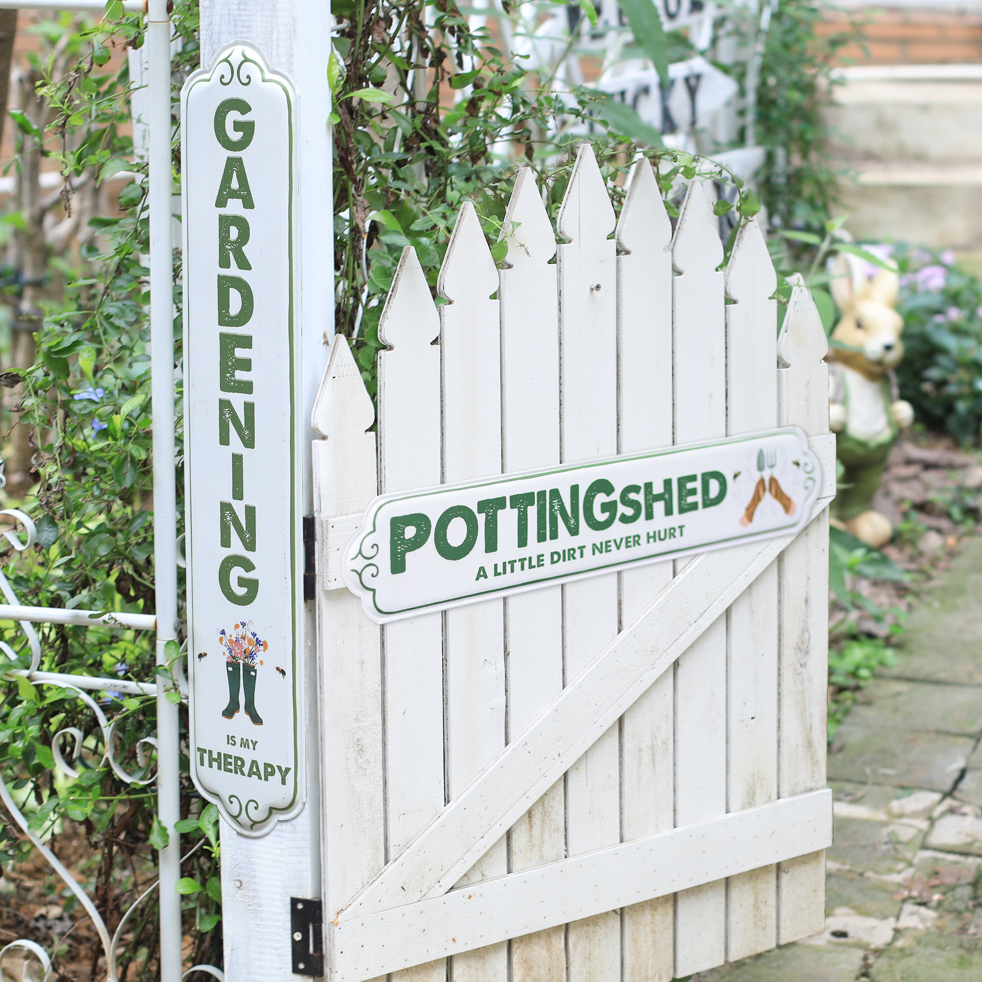 Winston Porter Latanja Tin Wall Gardening Sign | Wayfair