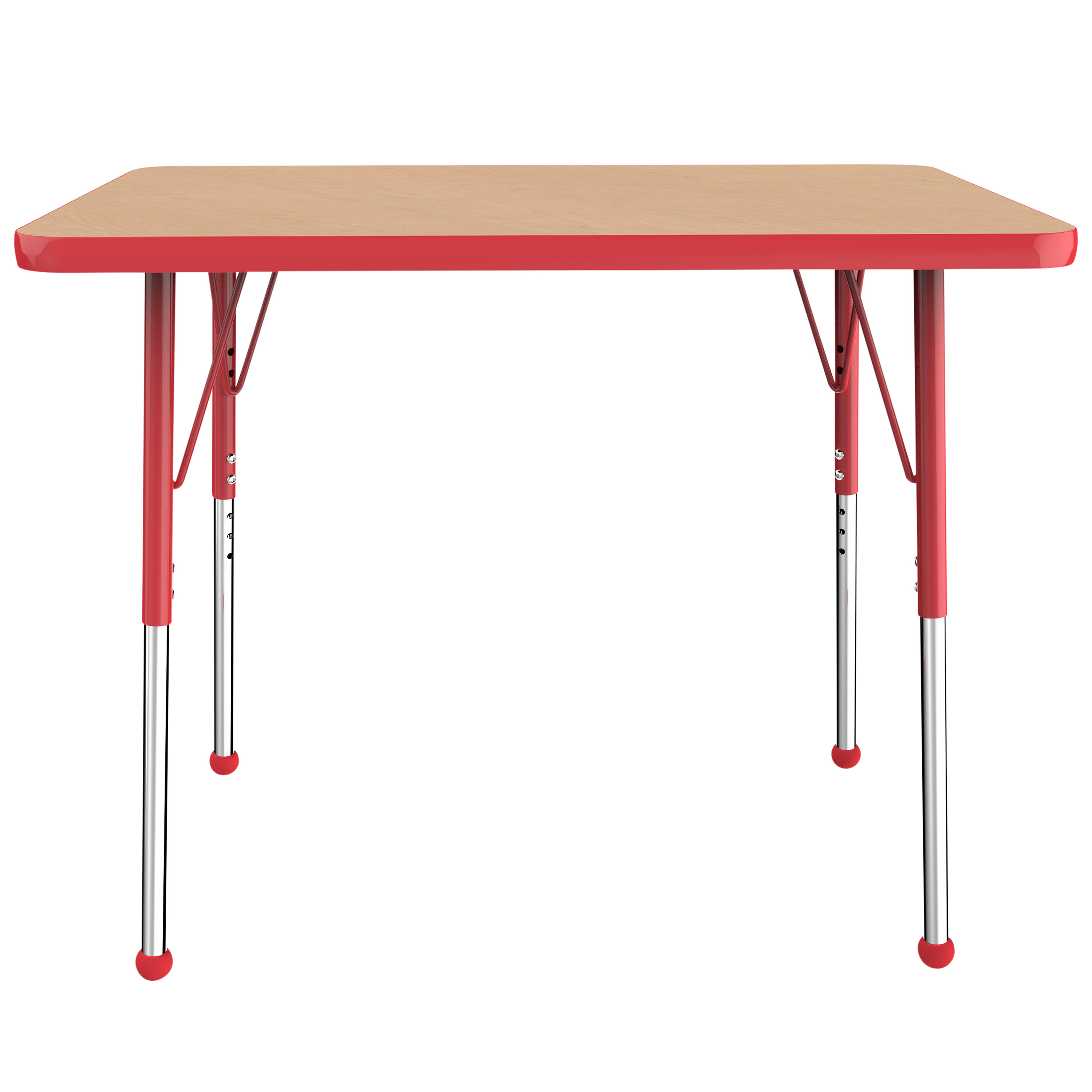 Factory Direct Partners Rectangle T-Mold Adjustable Height Activity ...