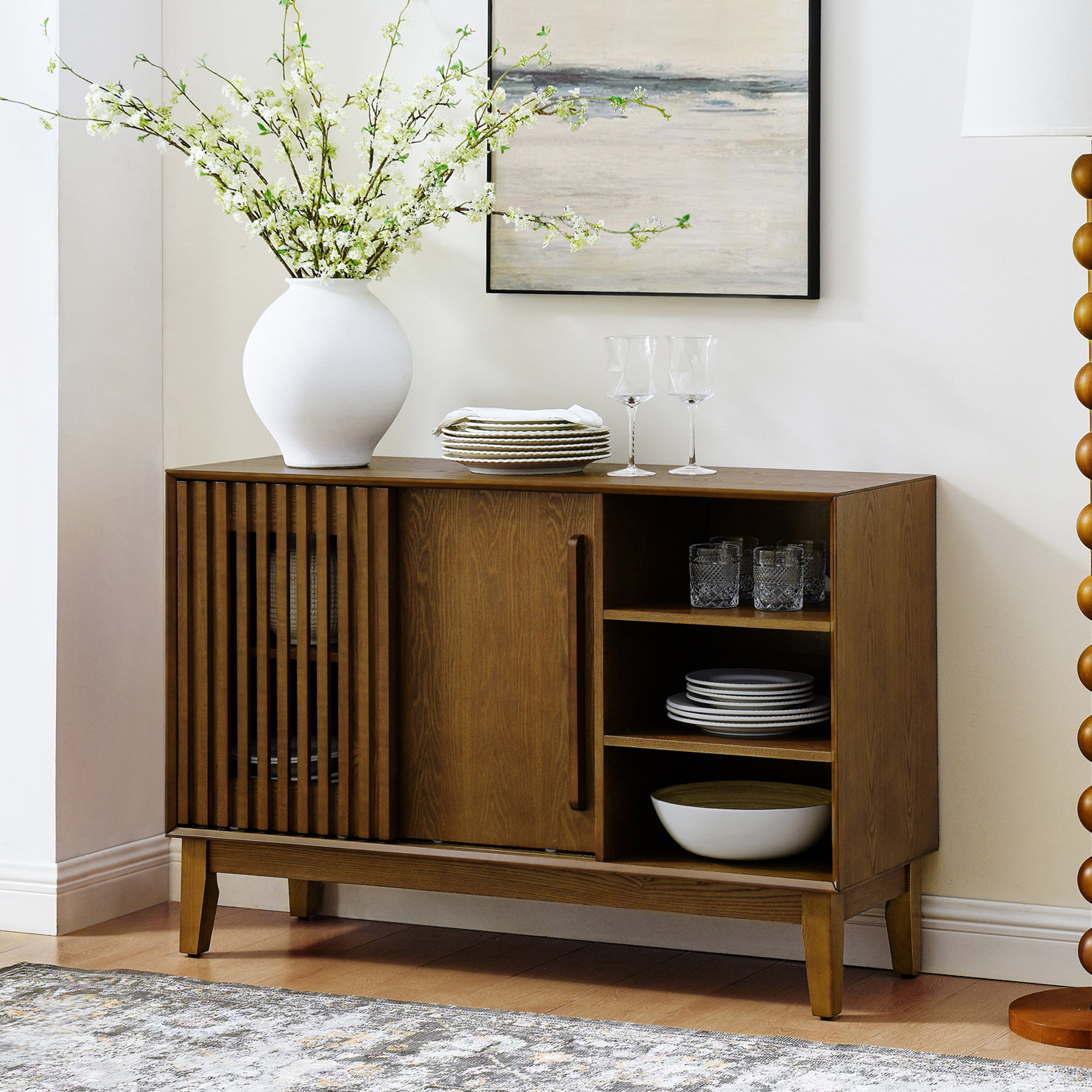 Dakota Fields 47'' Sideboard With Solid Wood Legs | Wayfair