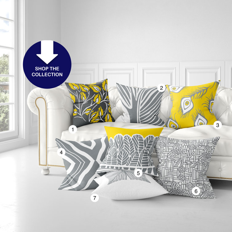 ULLI HOME Zeke Tribal African Kuba Cloth Inspired Indoor Throw Pillow ...