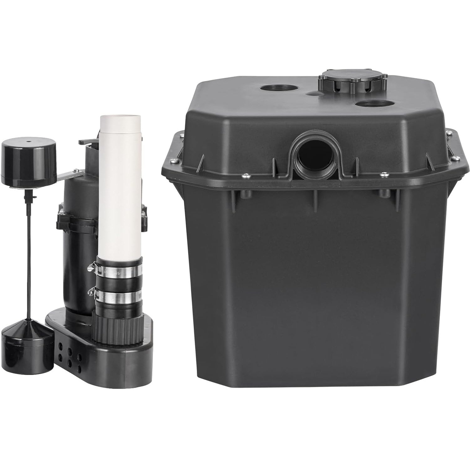 JACKSONVILLE DOORS 1/3 Hp Utility Sink Pump With 6 Gallon Basin, 2900 ...