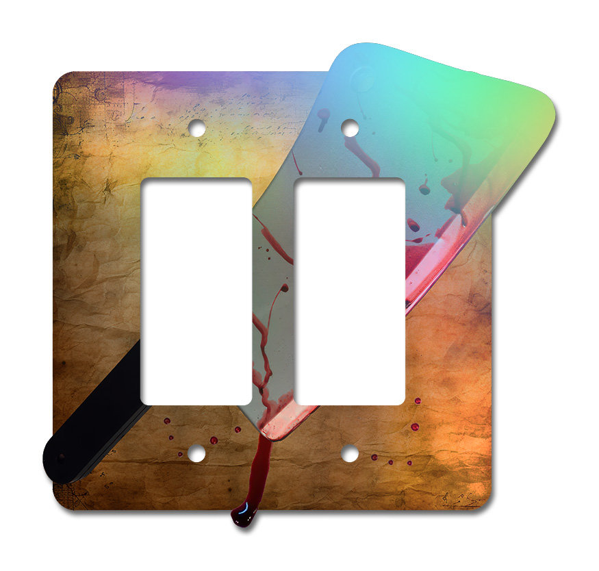 Off The Wall Plates - Bloody Cleaver Horror Classic Decorative Acrylic ...