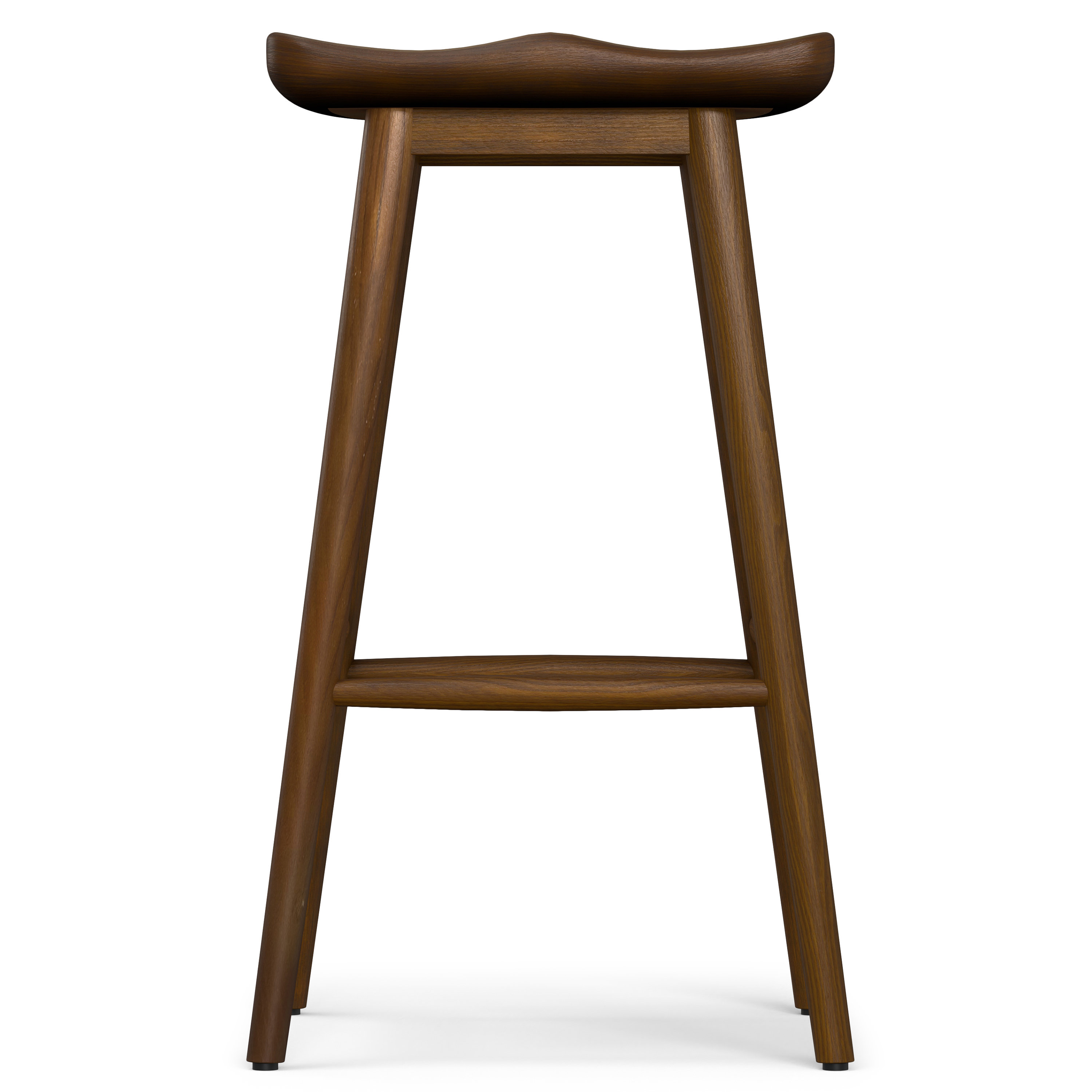 Simpli Home Teagan Solid Wood Modern Rustic Bar Stool with Sculpted ...
