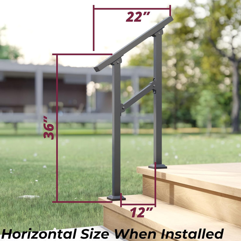 Hoomic Hand Rails for Outdoor Steps | Wayfair
