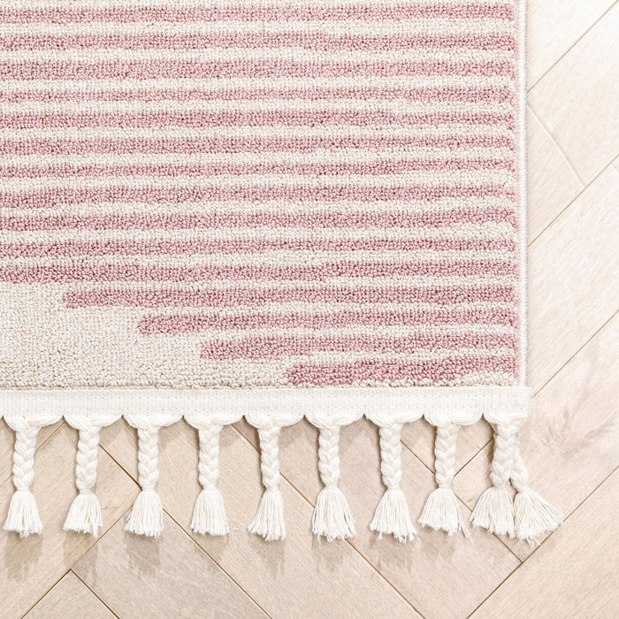 Well Woven Loop-De-Loop Zipped Blush/Ivory Rug & Reviews | Wayfair.co.uk
