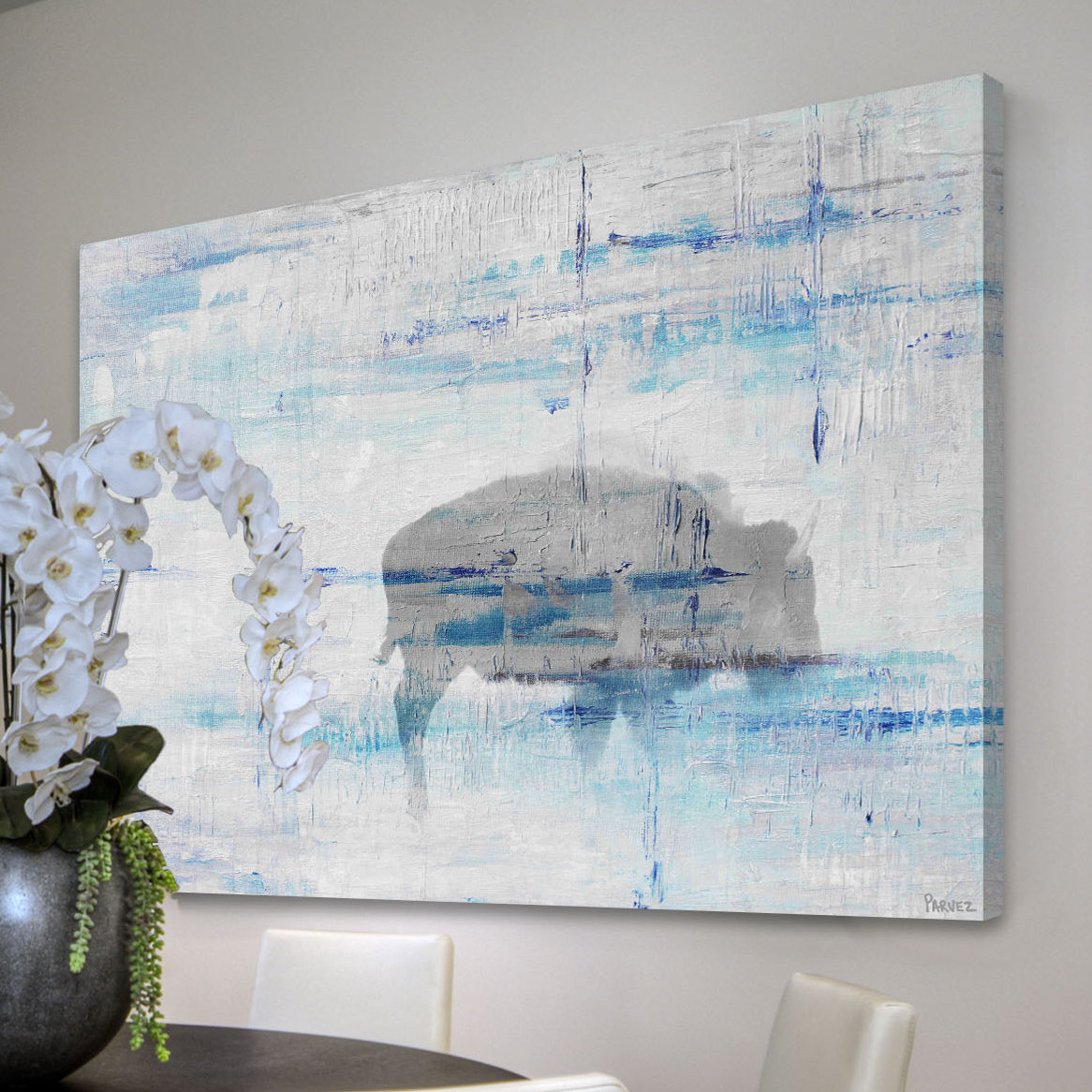 Millwood Pines Salamon 'Buffalo Shadow' - Wrapped Canvas Print on ...