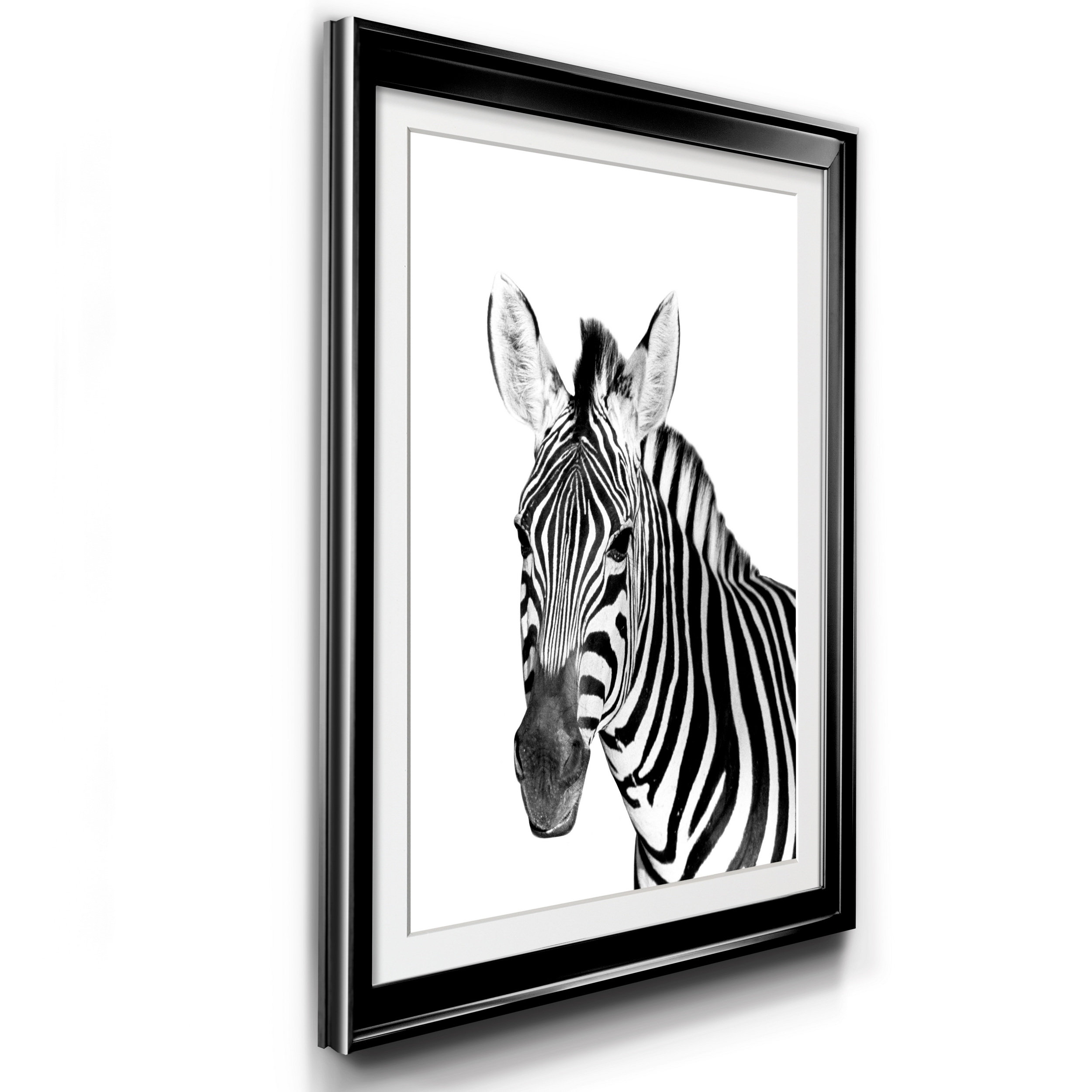 Ebern Designs Safari Zebra - Picture Frame Graphic Art Print on Paper ...