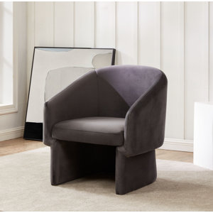 Etta Avenue™ Mia Velvet Barrel Chair & Reviews | Wayfair