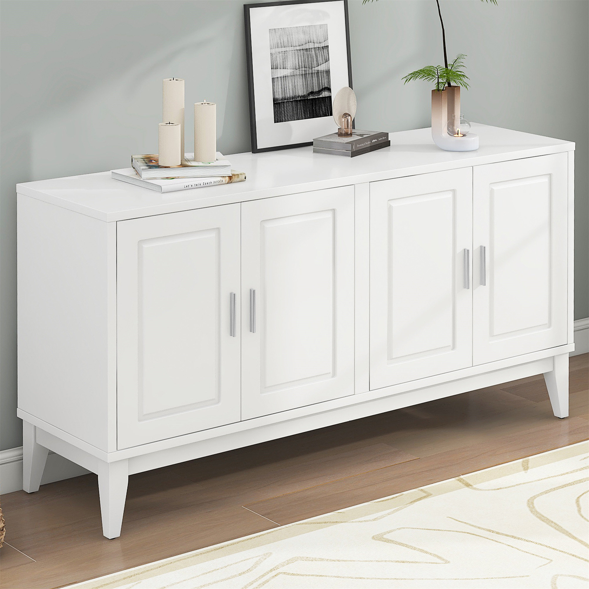 Lark Manor™ 4-Door Sideboard Storage Cabinet With Door Shelf For Living ...