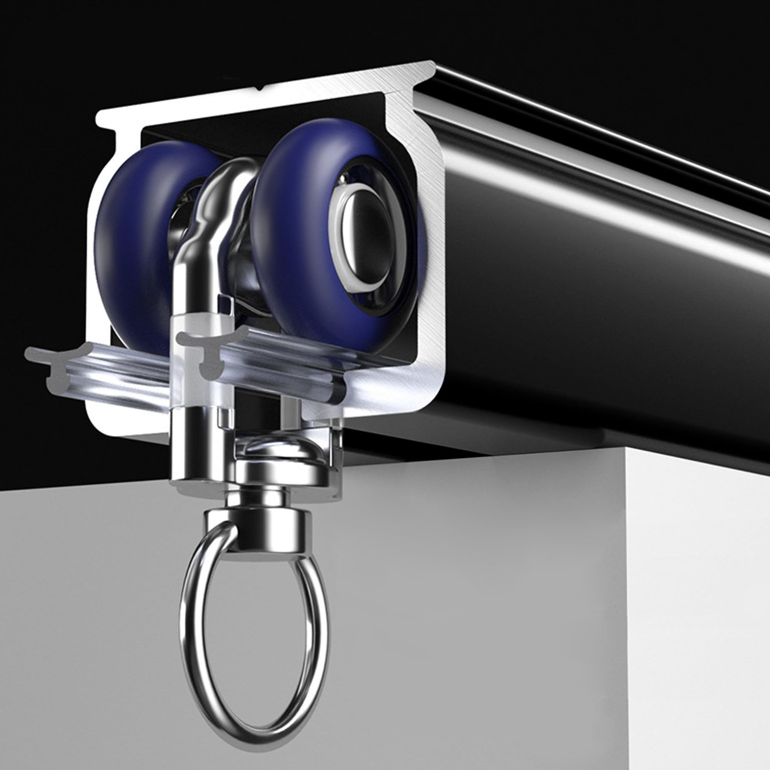 Orblue Ceiling Mounted Curtain Track - Rail For Drapes, Room Dividers ...