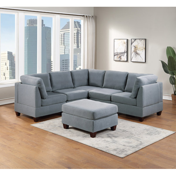 Latitude Run® Modular Sectional Set Living Room Furniture,Simple And ...