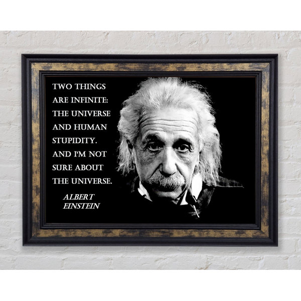 Bright Star Motivational Quote Albert Einstein The Universe - Single ...