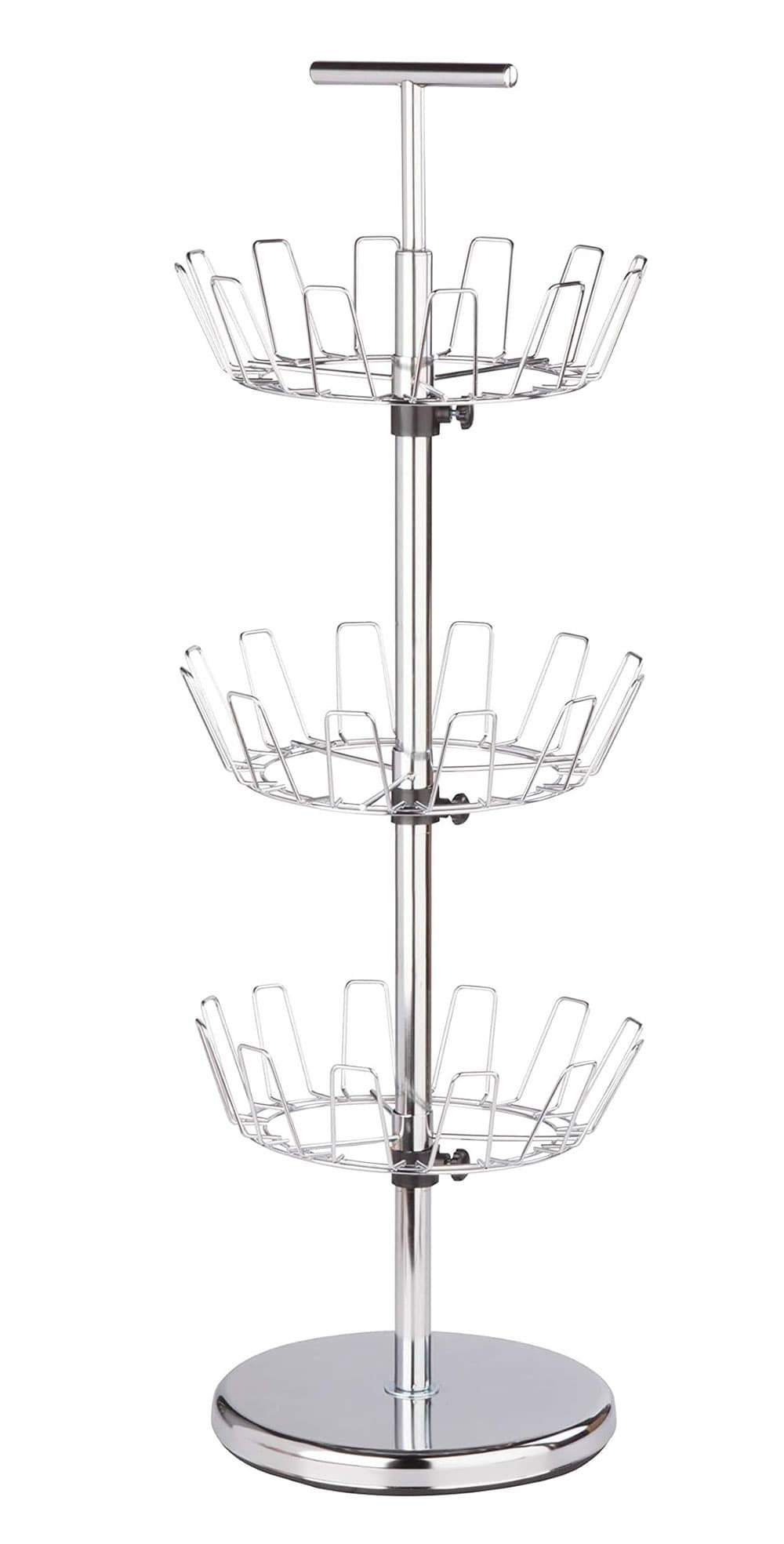 Ivy Bronx 3-Tier Chrome Shoe Tree: Durable Shoe Organizer, Supports Up ...
