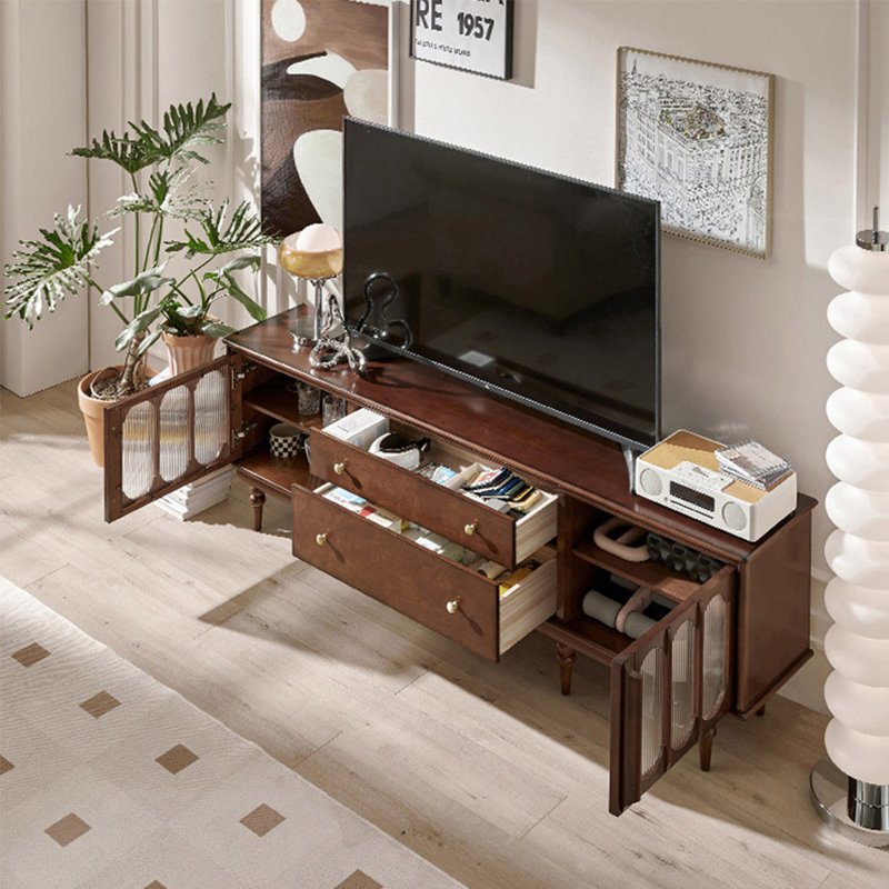 The Invincibles home Arch TV stand retro design | Wayfair