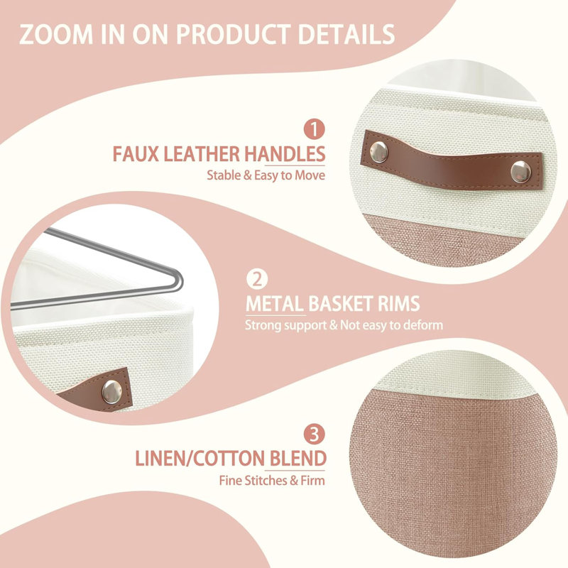 Latitude Run® Linen Bin | Wayfair
