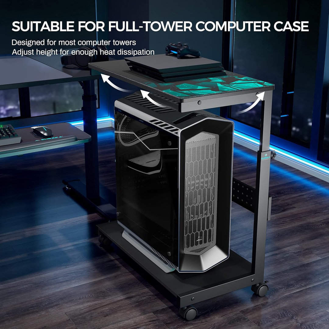 CUPTIFY Chariot pour PC avec support d'ordinateur, support à hauteur ...